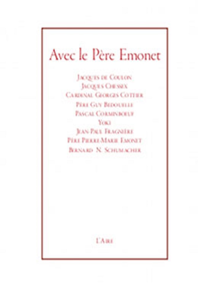 Avec le Père Emonet – Éditions de l'Aire